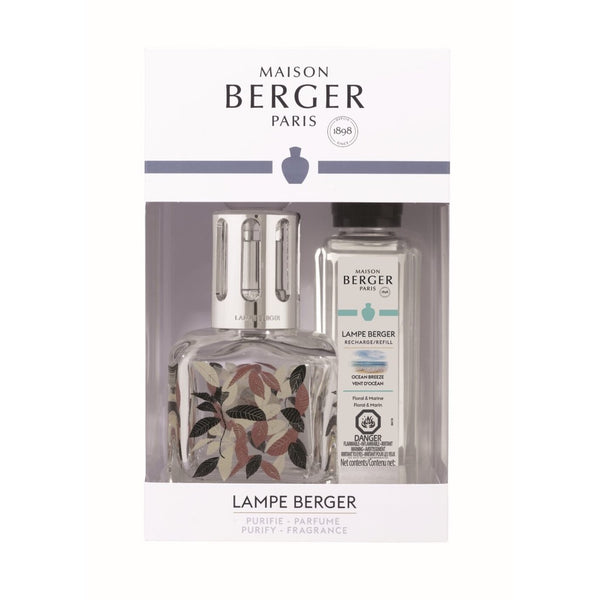 Ice Cube Glass Lampe Berger Gift Set - Leaves – Fragrance Oils Direct