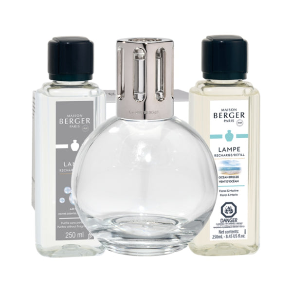Essential Round Glass Lampe Berger Lamp & Fragrance Set – Fragrance ...